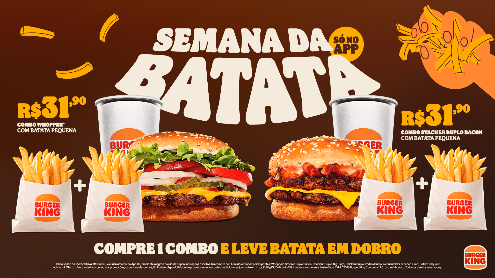 Burger King® apresenta “Semana da Batata” com ofertas exclusivas e ...